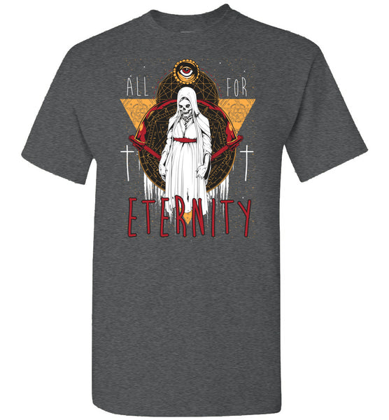 For All Eternity Tshirt - Vintage Death Skull Pop Culture Tee – CaliKays
