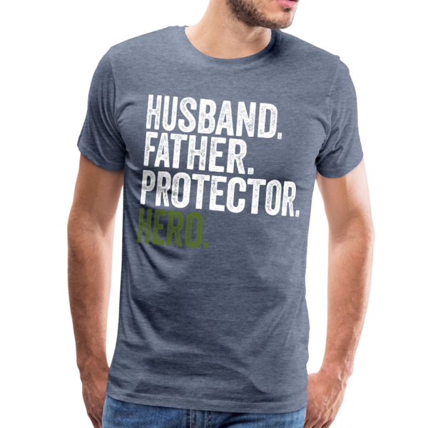 Husband Father Protector Hero Men's Premium T-Shirt (CK1884) – CaliKays